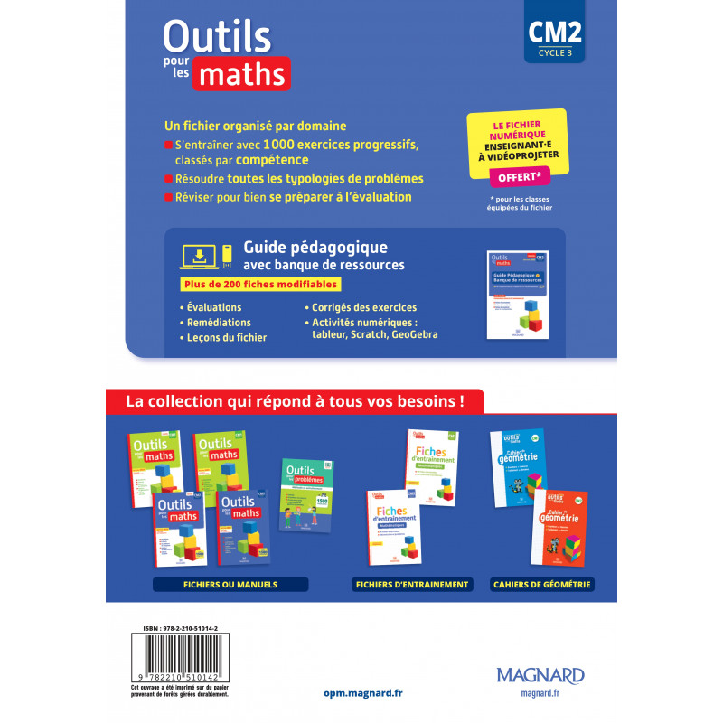 Outils pour les Maths CM2 - Edition 2023