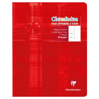 CAHIER PIQUE DOUBLE LIGNE 170*220 32P 5MM 90G - Express order - 501...