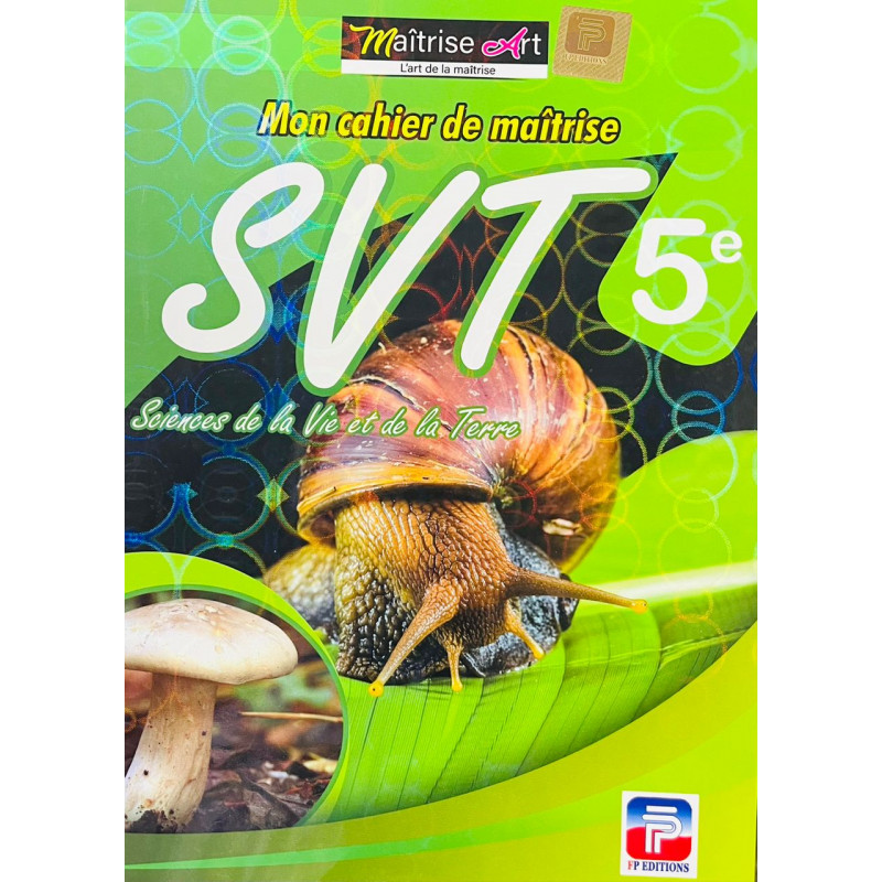Mon cahier de maitrise de svt 5ème