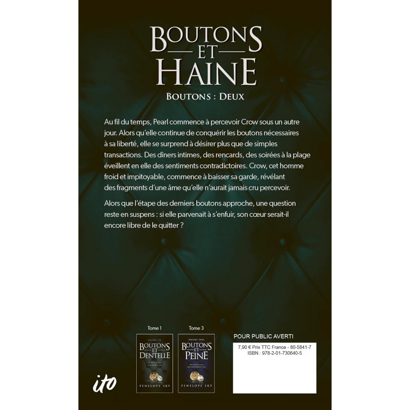 Boutons - Tome 2| Libraire de France