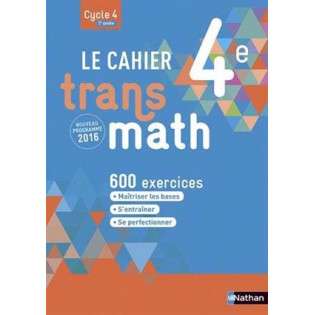 Le cahier Transmath 4e