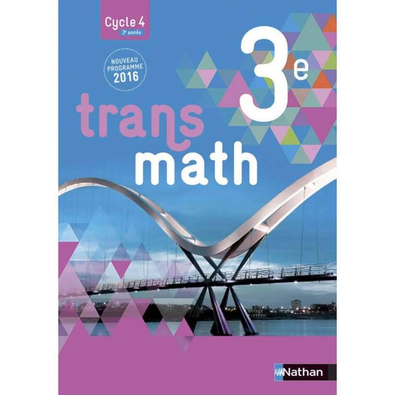 Accueil Librairie Rentrée Scolaire 2024-2025 Transmath 3e