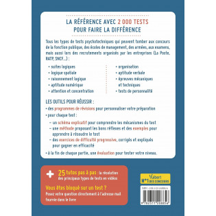 Le grand livre des tests psychotechniques - 2000 tests | Librairie ...