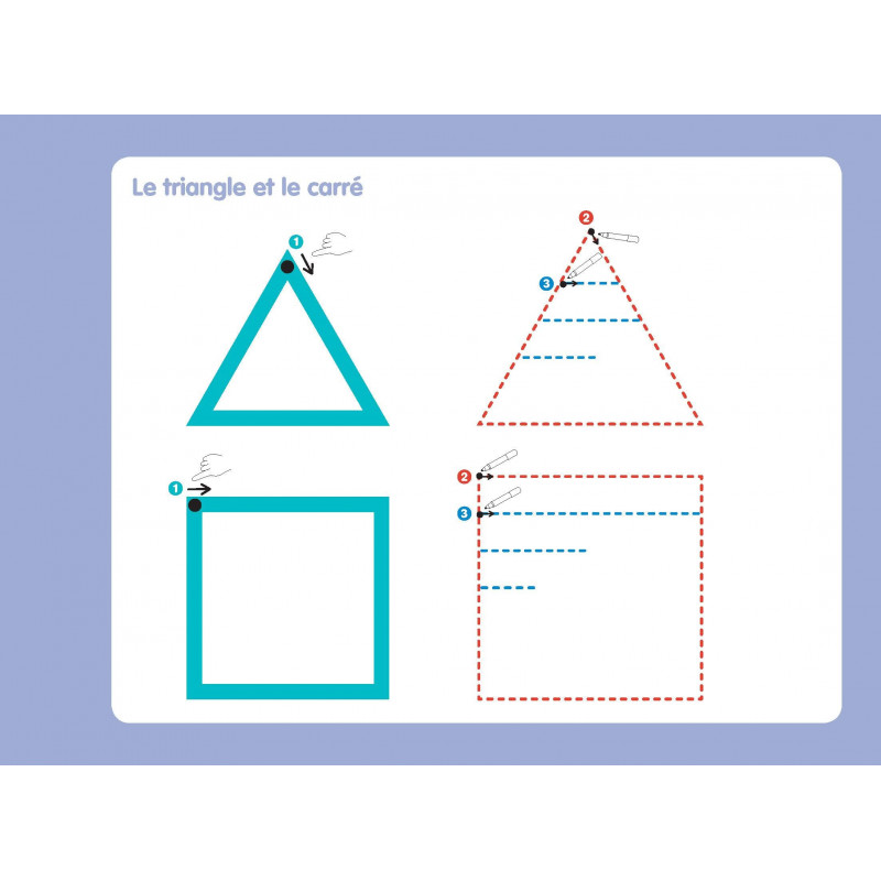 Mes formes rugueuses Montessori - Avec un feutre effaçable - Album ...