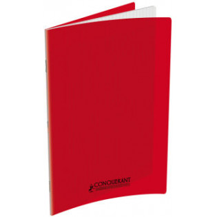 Cahier Rouge - 24x32cm - Grands Carreaux - 96 pages
