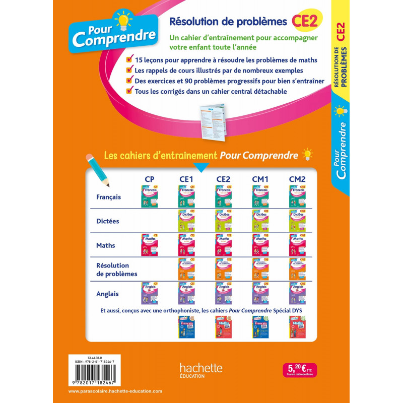Pour comprendre Résolution de problèmes CE2 - Grand Format - De 8 à 9 ...