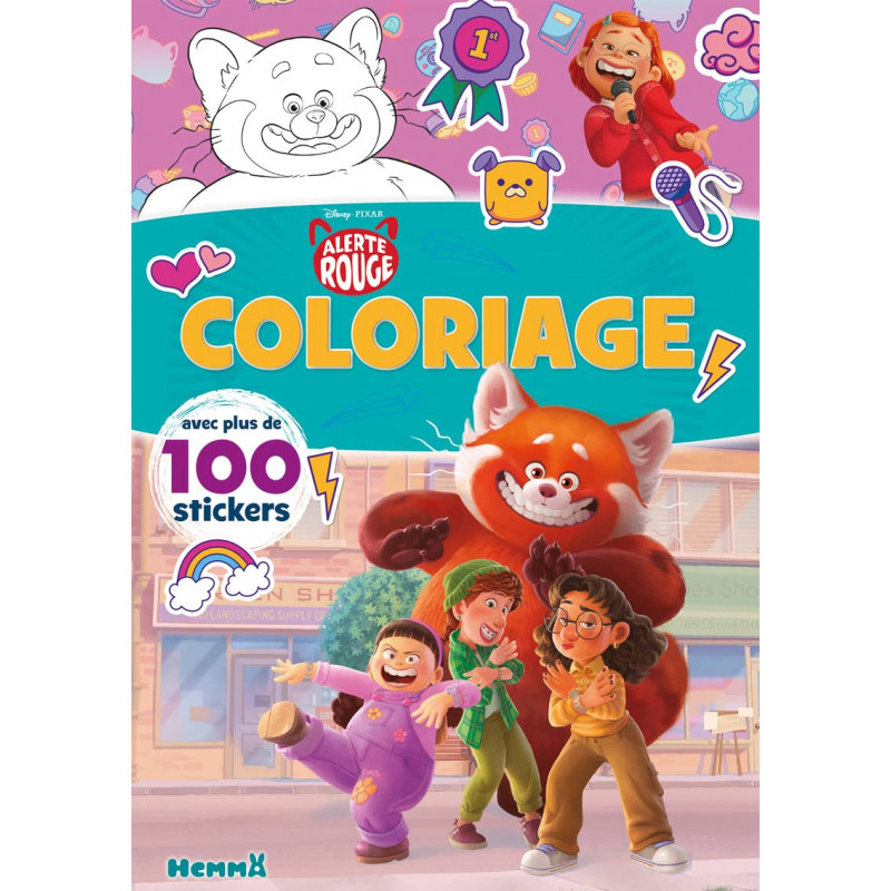 Disney Pixar Alerte Rouge – Coloriage avec plus de 100 stickers – Dès 4 ...