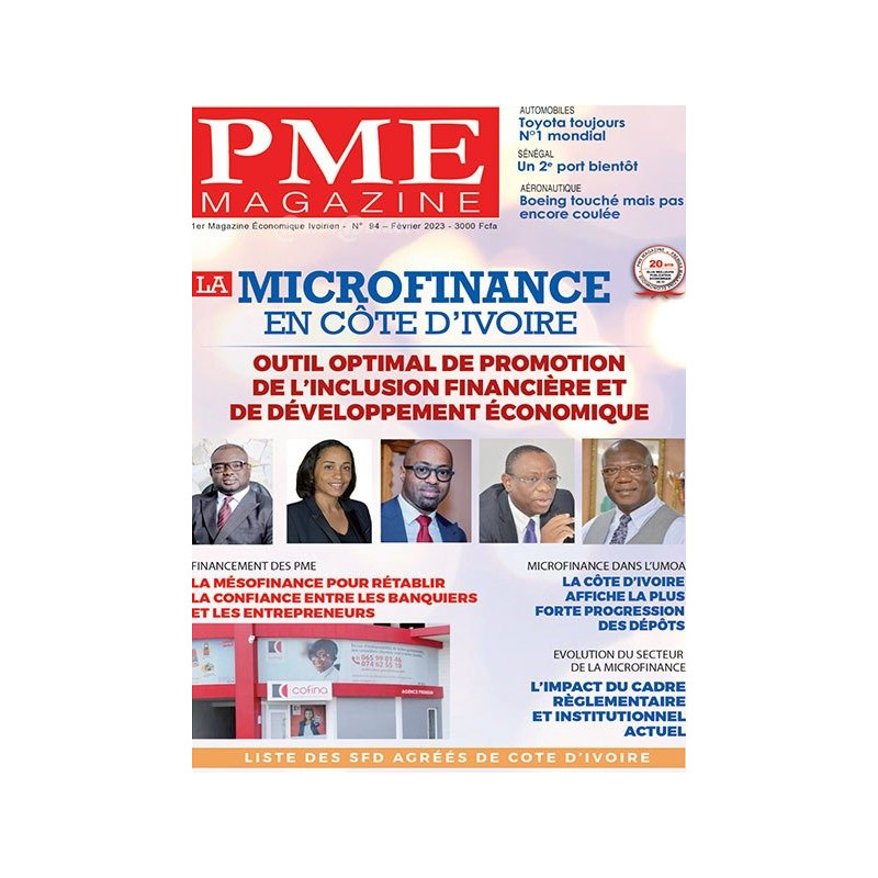 PME Magazine N°94 - La microfinance en côte d'ivoire
