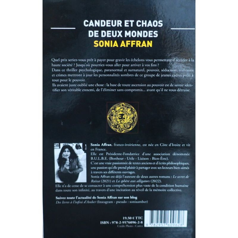 Candeur et Chaos de deux mondes - Roman - Sonia Affran
