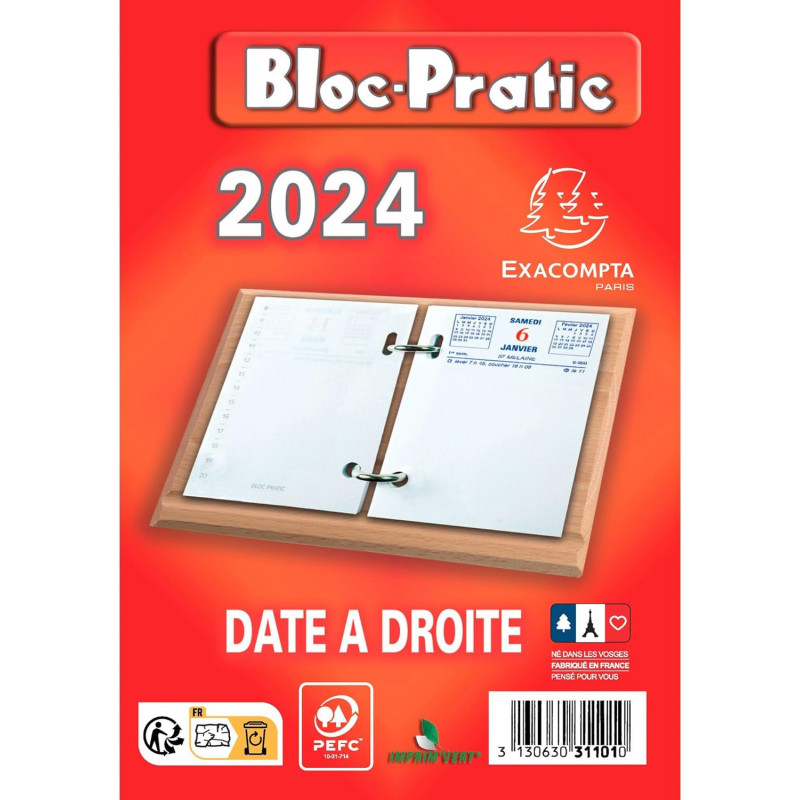 Accueil Librairie Rentrée Scolaire 2024-2025 Exacompta Bloc-Pratic 2024 ...
