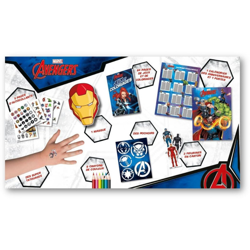 Marvel Avengers - Mon coffret surprise - Coffret coloriage et activités ...