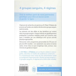 4 groupes sanguins, 4 régimes - Poche édition revue et augmentée